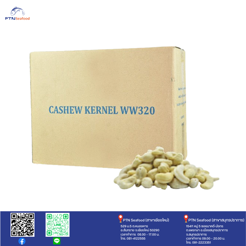Lilly Cashew nut ww320 20kg. – PTN SEAFOOD