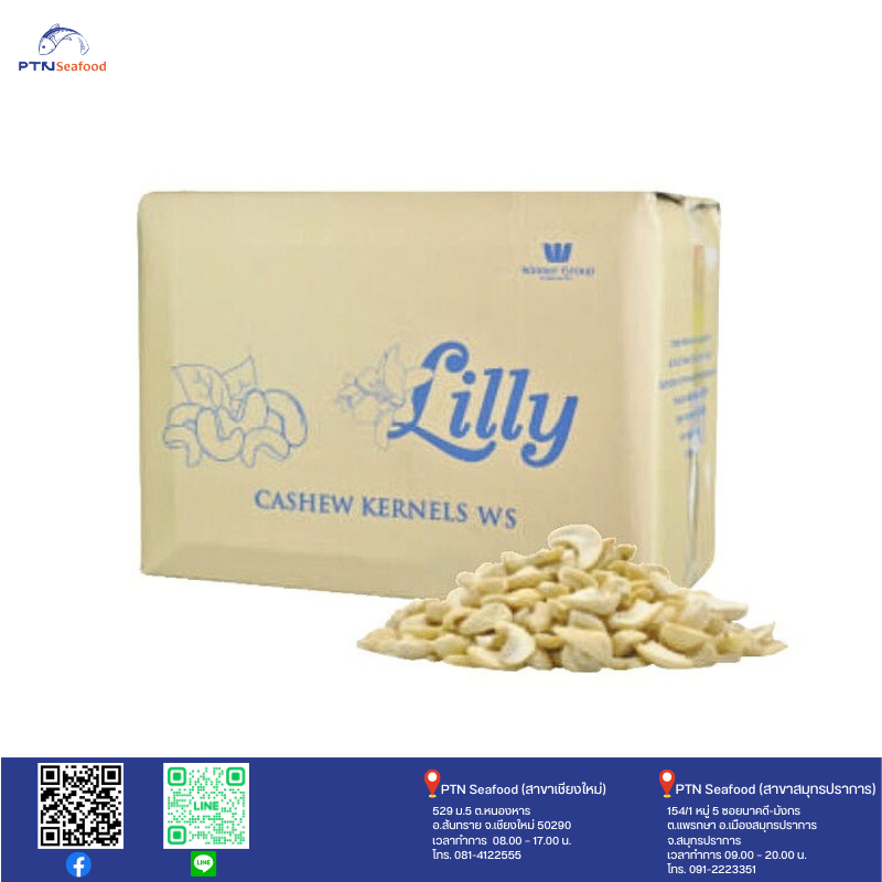 Lilly Cashew nut (white split) 10kg. – PTN SEAFOOD